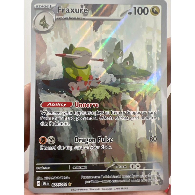 Fraxure - 077/064 - Illustration Rare Shrouded Fable Pokemon TCG ...