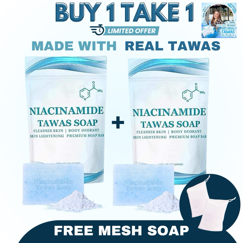 Niacinamide Tawas Soap BUY 1 TAKE 1 [FDA APPROVED] Body Deodorant ...
