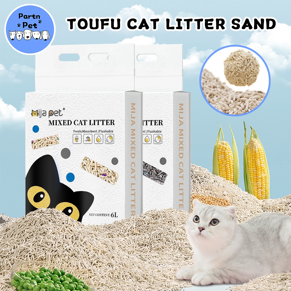 Mixed Pet Cat Litter Pure natural healthy plant tofu cat litter Food ...