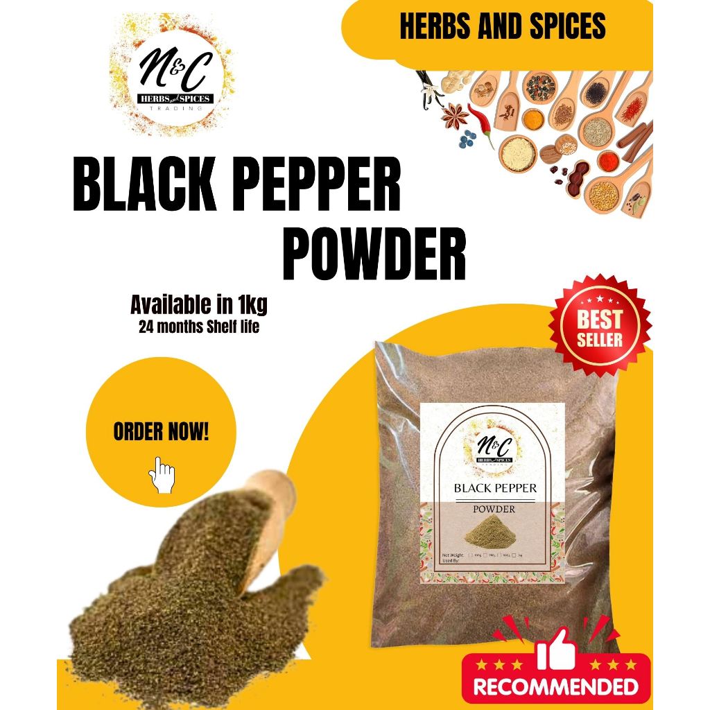 Black Pepper Powder/ Paminta Pino 100grams, 250grams, 500grams ...