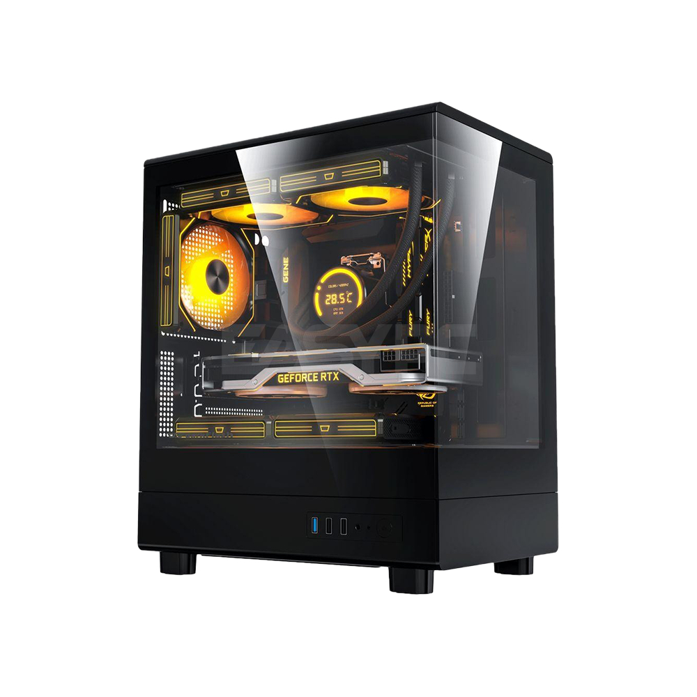 EasyPC | DarkfFlash DB330M Micro ATX Tempred Glass Side/Front Panel ...