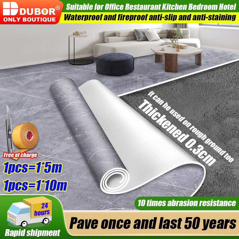 DUBOR Suitable for rough floors 1 roll linoleum rubberized waterproof ...