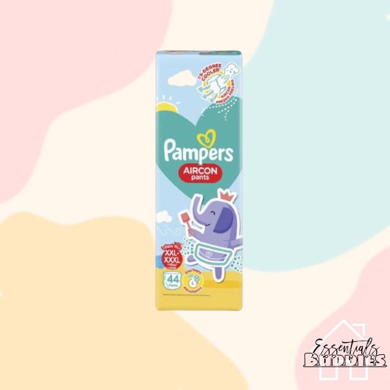 (ORIGINAL) PAMPERS AIRCON PANTS XXL-XXXL 44 pcs | Shopee Philippines
