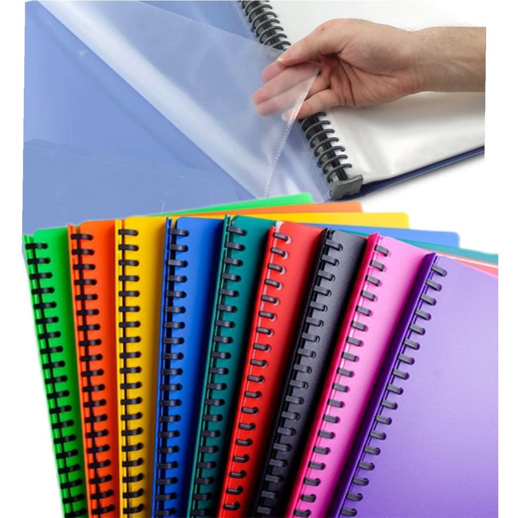20-page clip hole file folder loose-leaf folder detachable transparent ...