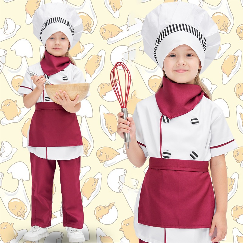 Chef Uniform for Kids Career Guidance Costume Apron Hat Halloween ...