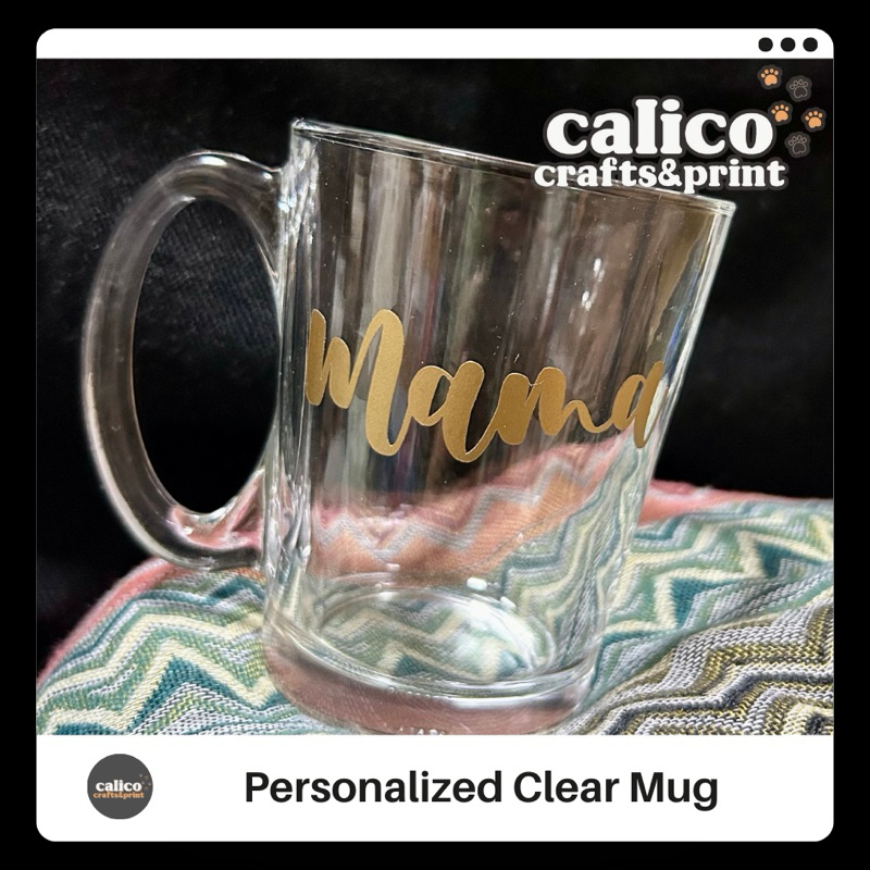 Personalized Clear Mug (with Name) for Personal Use, Gifts, Giveaways ...