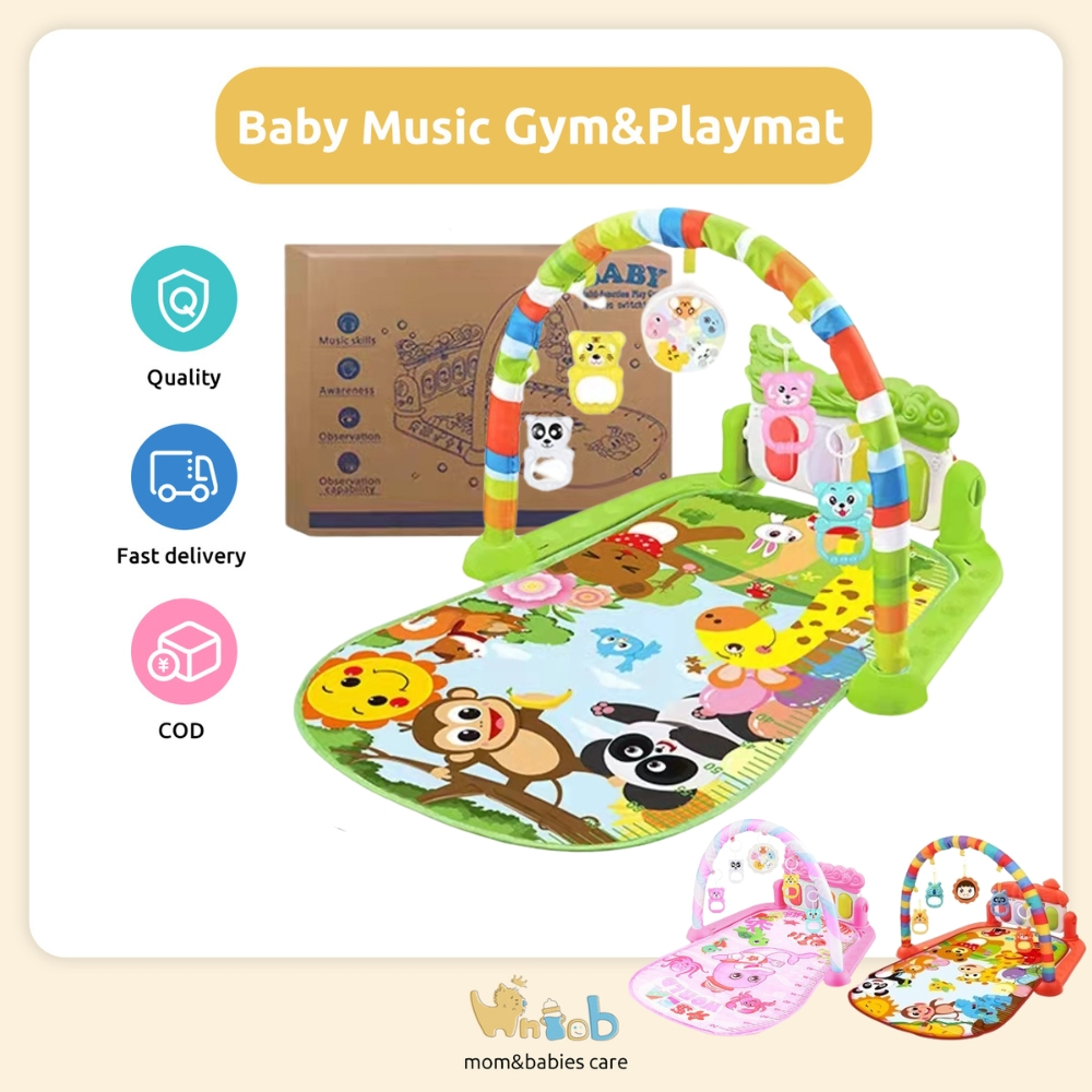 Hntob Baby Music Piano Keyboard Play Rack Kids Early Education Gym ...