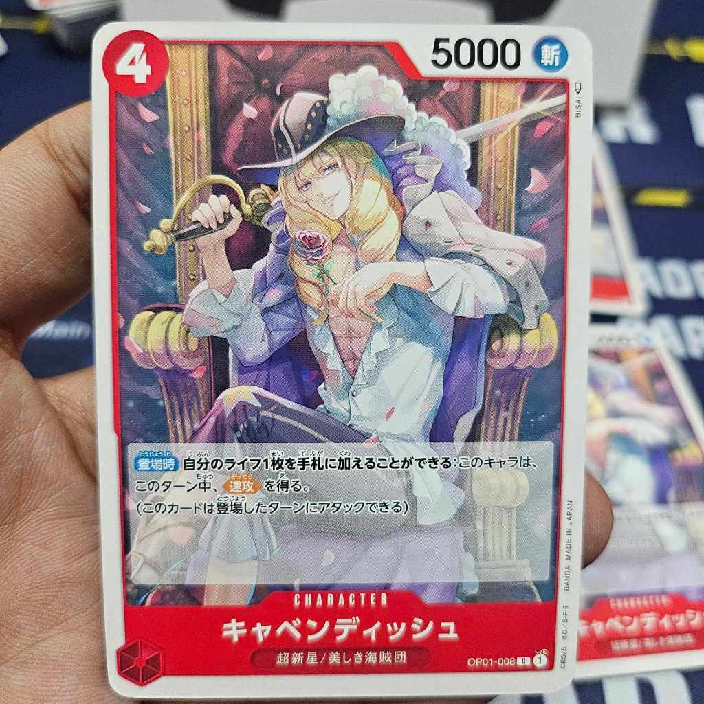 One Piece TCG OP01-008 C Cavendish | Shopee Philippines