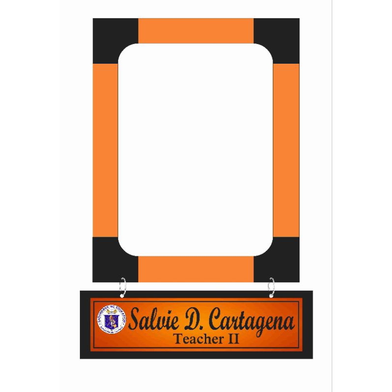 Class Program Holder with Personalized Name Below Acrylic Material ...