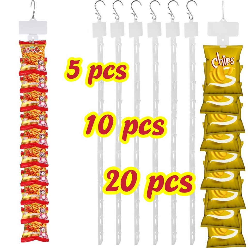 5/10/20Pcs Plastic Convenience Store Shelf Snack Hanging Strips/Goods ...