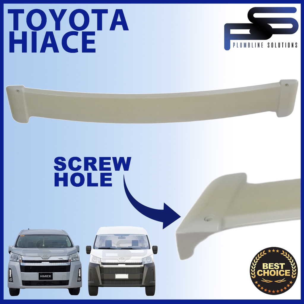 Unpainted Spoiler Hiace GL Grandia 2019 - Onwards w/ Led and w/out Led ...