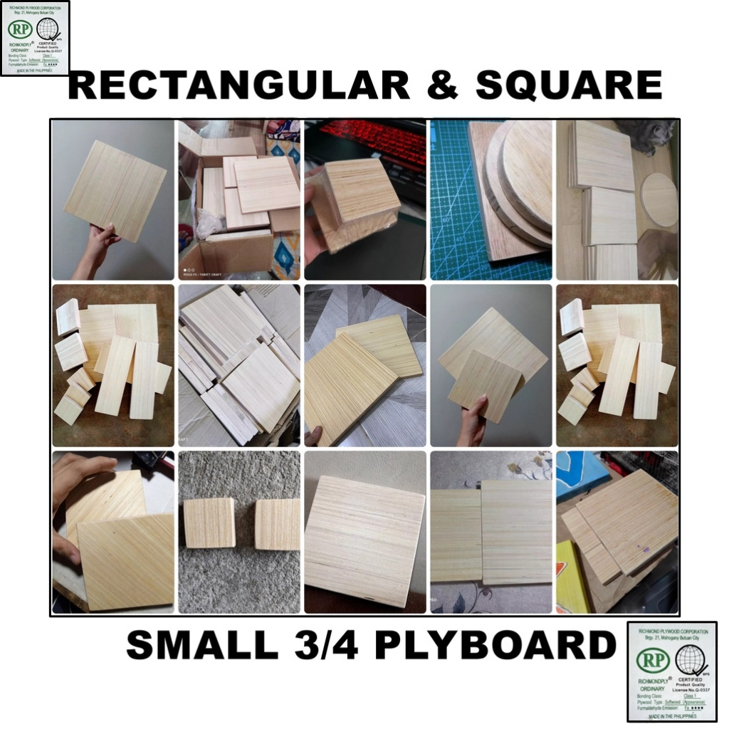 100% Mura at Brand New - Square Plyboard - 2x2 to 9x9 (inches) | Shopee ...