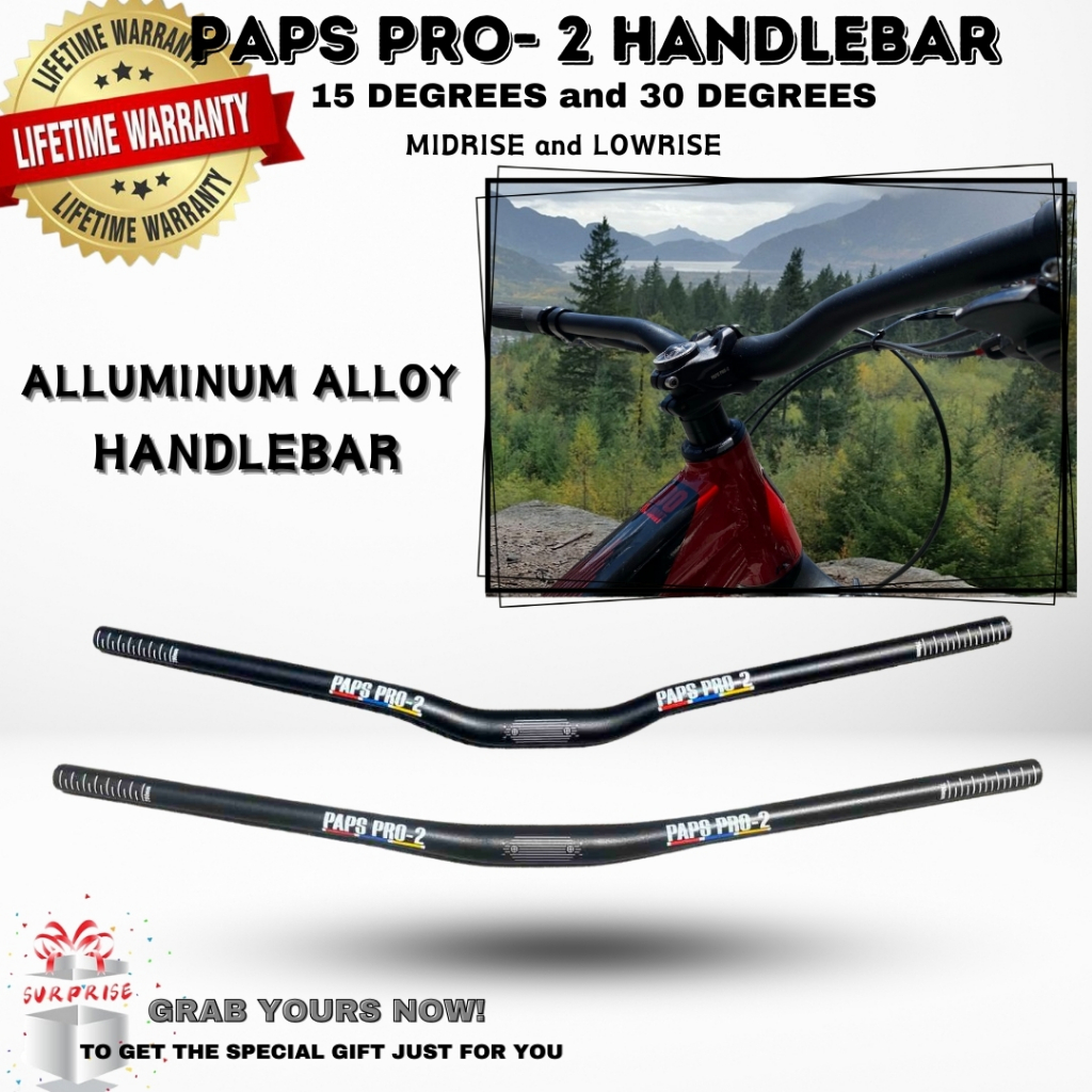 PAPS PRO-2 HANDLEBAR with 1 YEAR WARRANTY ALLUMINUM ALLOY HANDLEBAR FOR ...