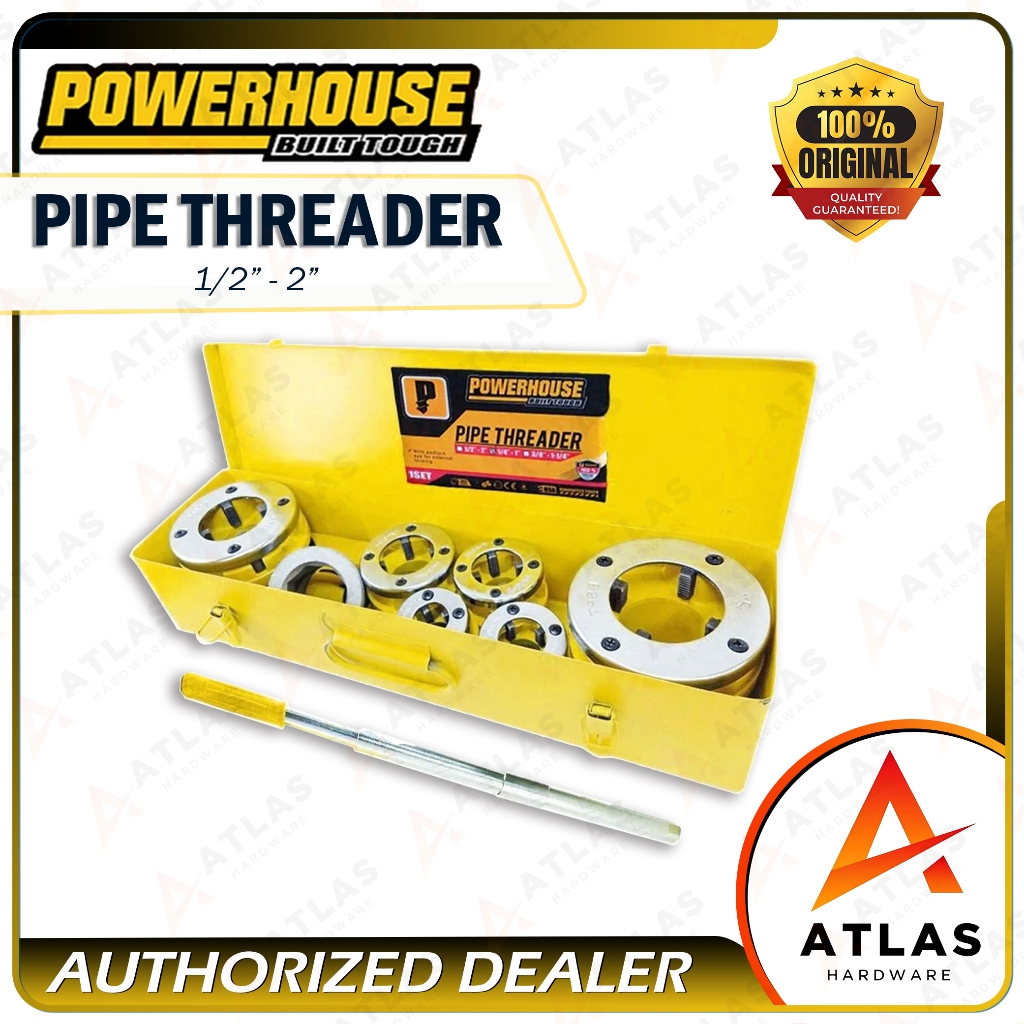 POWERHOUSE Pipe Threader 1/2" to 2" Inch | Shopee Philippines