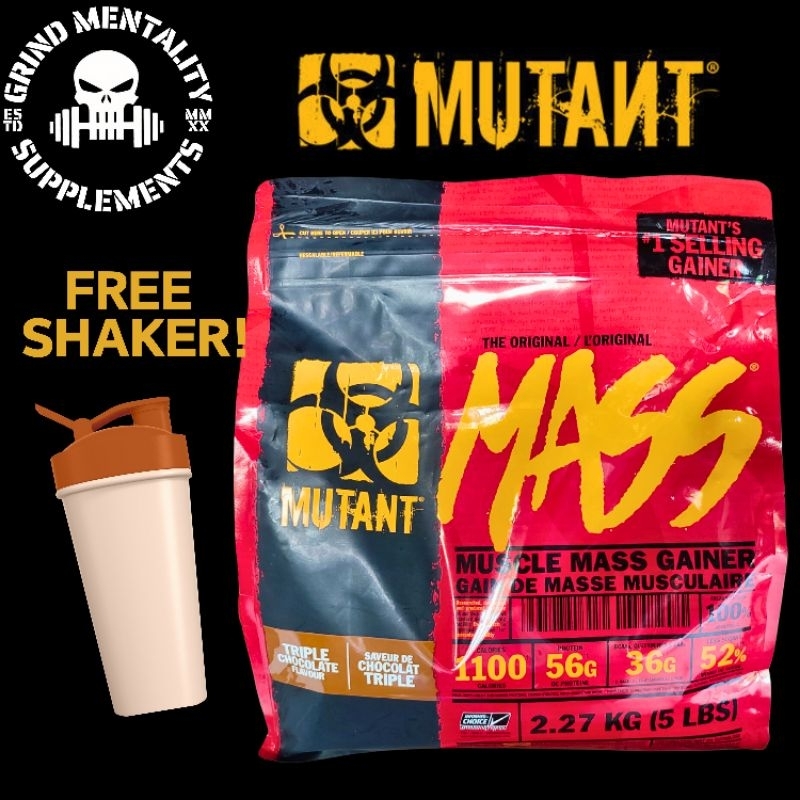MUTANT MASS 5lbs free shaker MUSCLE MASS GAINER | Shopee Philippines