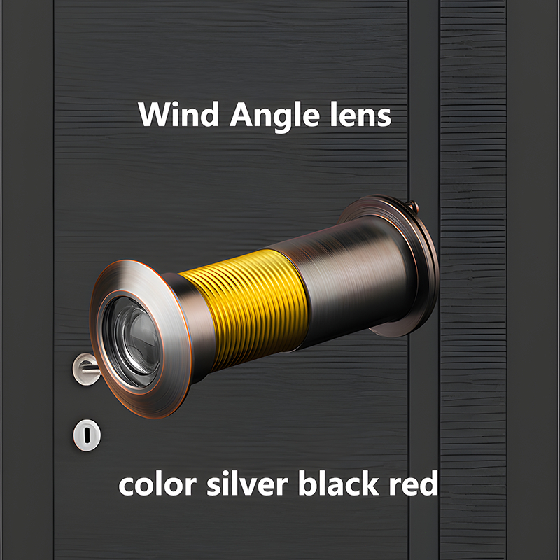 Cay eye Adjustable 180 Degree Wide Angle Security Door Peephole Viewer ...