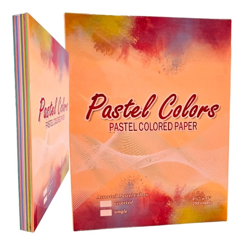 Pastel Colored Paper Assorted Color 250 Sheets | Shopee Philippines