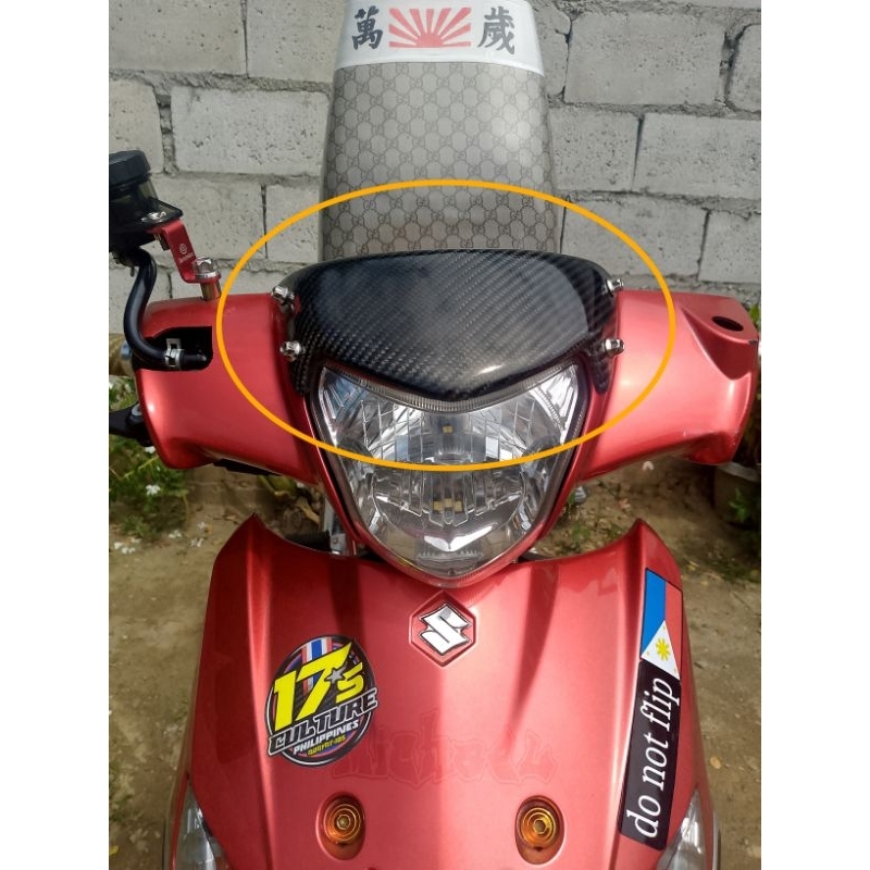 visor for smash 115 (original pure carbon) | Shopee Philippines