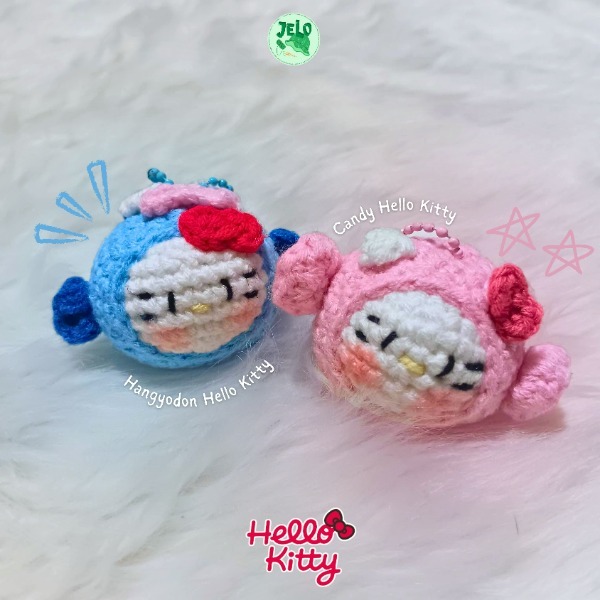 Hello Kitty Crochet Keychain | Shopee Philippines