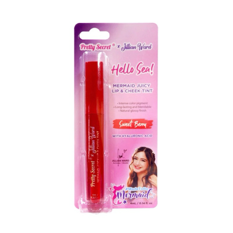 Pretty Secret Mermaid Juicy Lip & Cheek Tiny Sweet Berry (4ml) | Shopee ...
