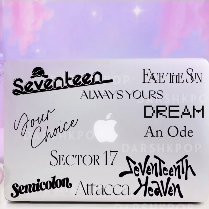 Seventeen Album Logo Kpop Waterproof Decals Vinyl Stickers | Shopee ...
