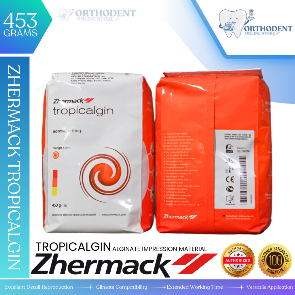 Tropicalgin Chromatic Dental Alginate by Zhermack - Italy's Mango ...