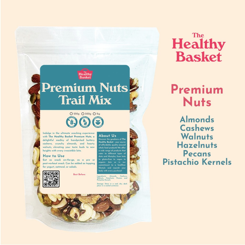 Healthy Basket Premium Trail Mix (250g, 500g & 1kg) | Shopee Philippines