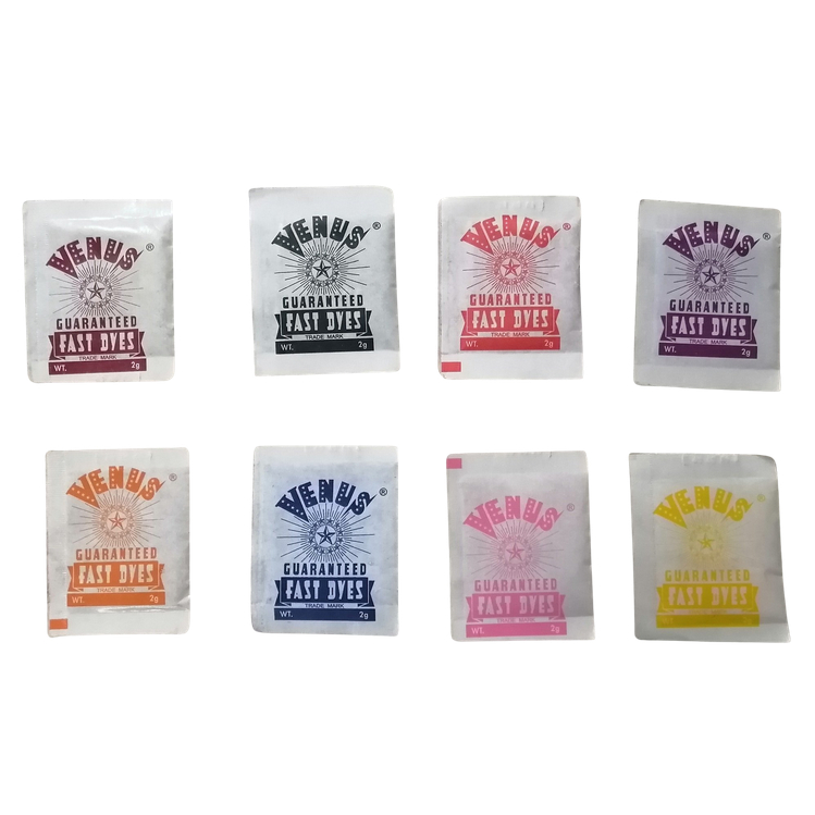 Fabric Dye -Sunshines/ Venus powder dye fast Dyes Guarantee sold per 5 ...