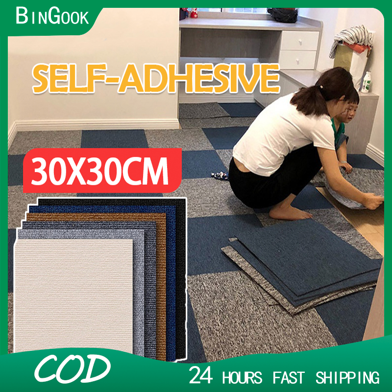 30x30 Square Carpet Floor Self-Adhesive Non-slip Carpet Sticker for ...