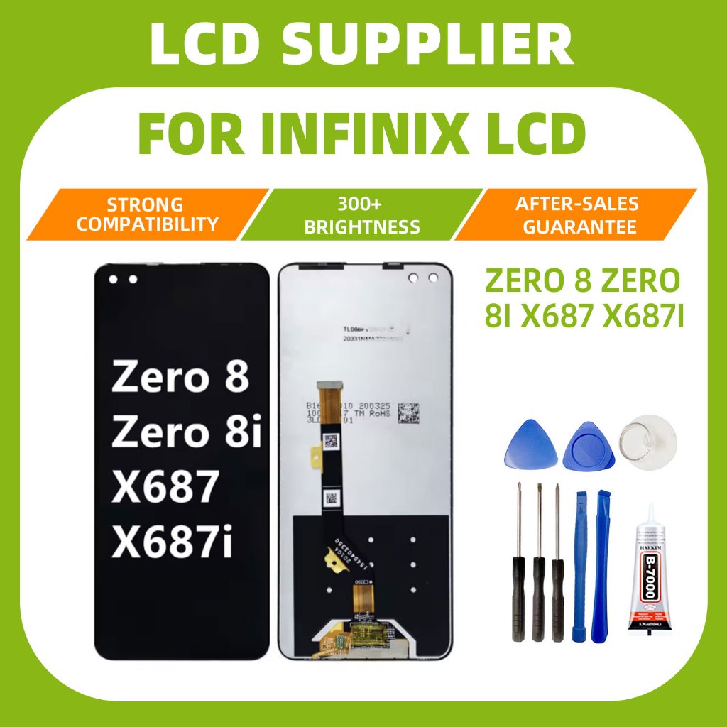 Display For Infinix Zero 8 X687 Lcd Touch Screen Digitizer Replacement ...