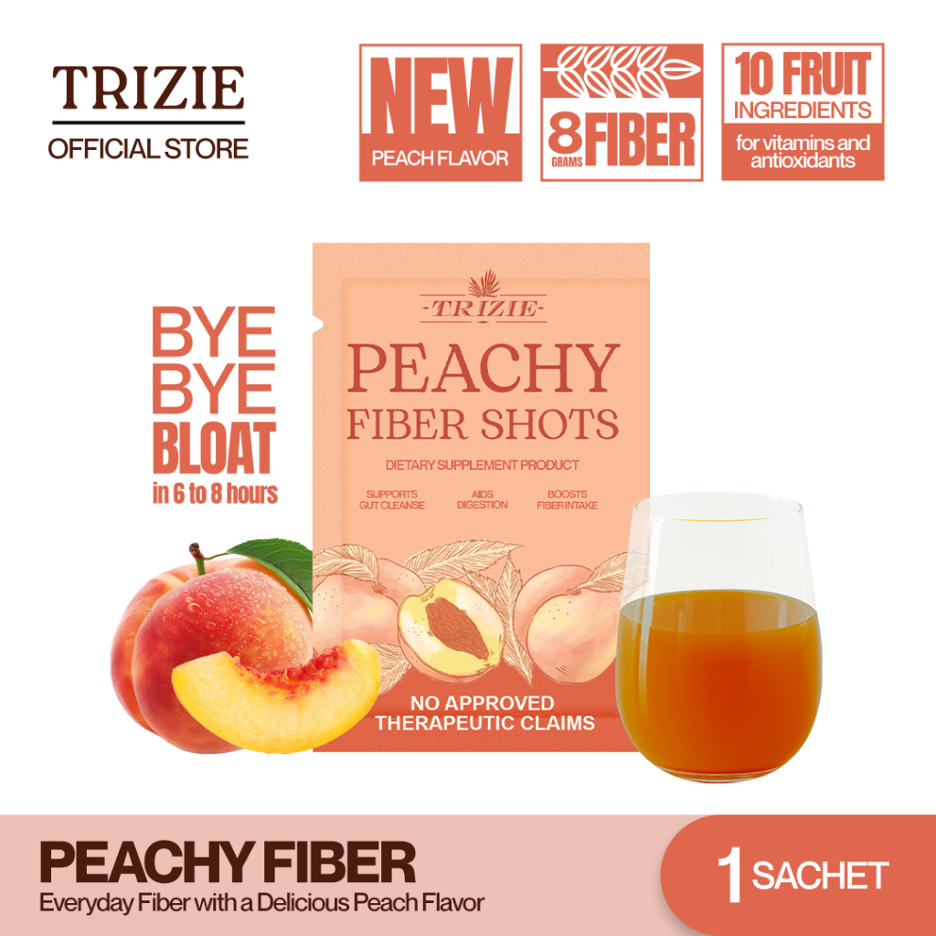 TRIZIE Peachy Fiber Sachet (1 sachet x 10g) | Shopee Philippines