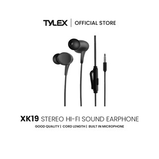 TYLEX XK19 Stereo HiFi Sound Earphone with Built-in Microphone | Shopee ...