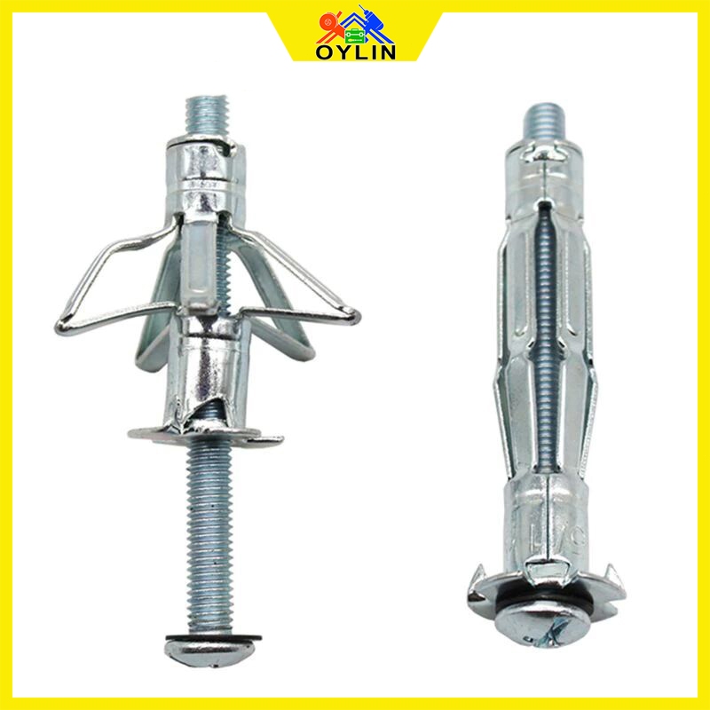 10Pcs Hollow Gecko Expansion Bolt Wall Bolt Plasterboard Screw Plating ...