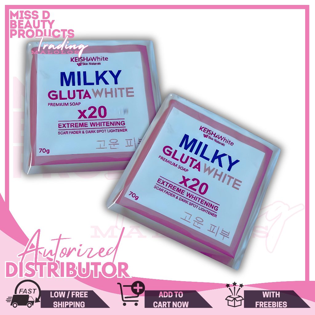 Keisha White Milky Gluta White X20 Extreme Whitening Soap 70g ...