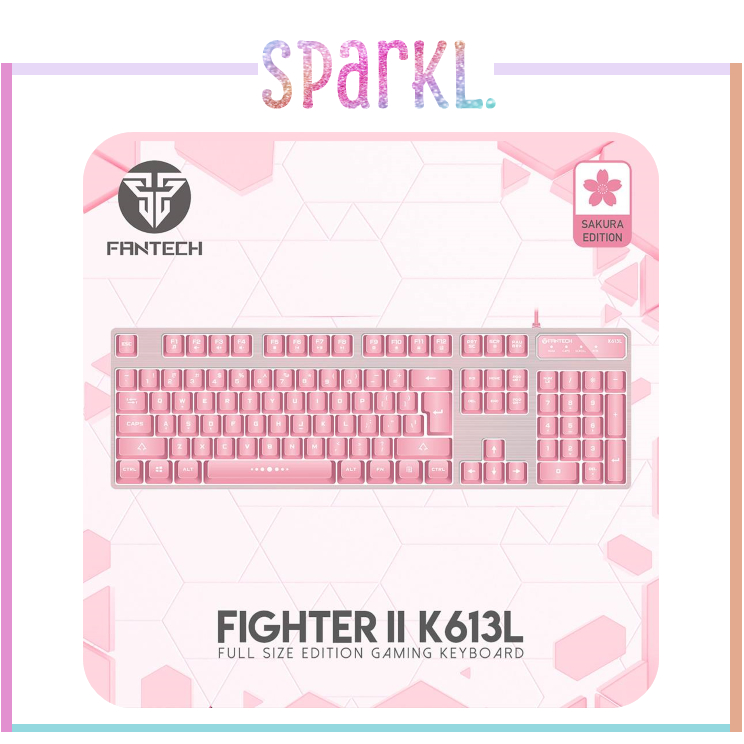 FANTECH K613L Fighter II Sakura Edition in Pink Full Size Edition ...