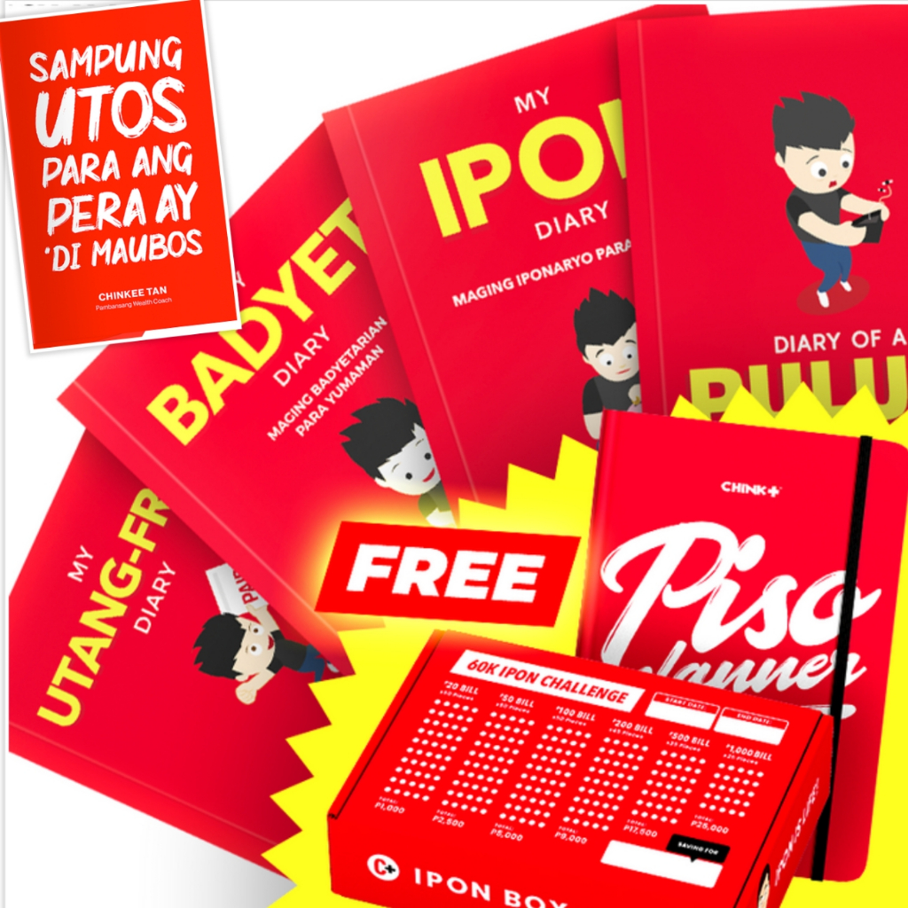 PISO PLANNER (FREE DIARY BOOKS, Ipon box, secretd of the rich & successful,negosyo)by Chinkee ...