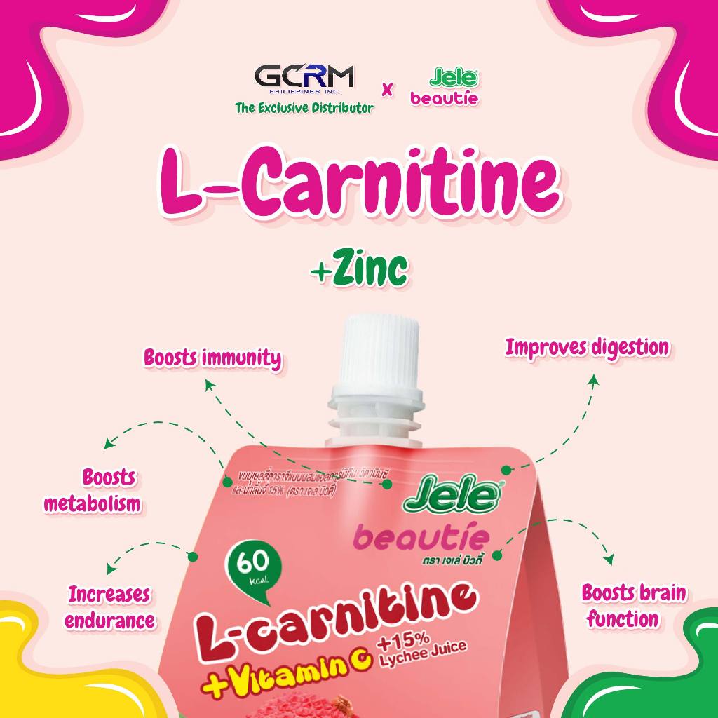 Jele Beautie L-Carnitine + Vitamin C +15% Bundle (Lychee) | Shopee ... Jele Beautie L-Carnitine + Vitamin C +15% Bundle (Lychee) | Shopee ...