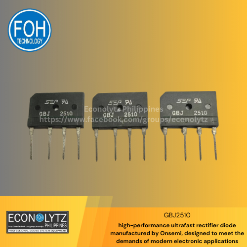 1 PC ORIGINAL GBJ3510 1000V 25A HIGH CURRENT BRIDGE RECTIFIERS | Shopee ...
