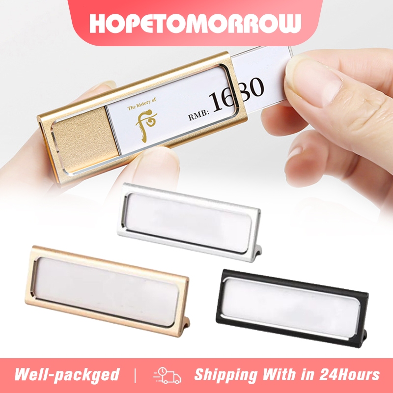 Aluminum Alloy Price Label Display Stand,Name Card Display Counter ...