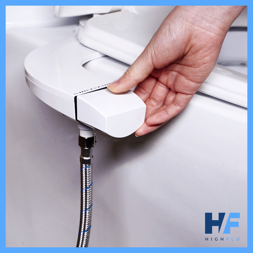 Left Hand ToiLet Bidet Sprayer Non-Electric Dual Nozzle Bidet Toilet ...