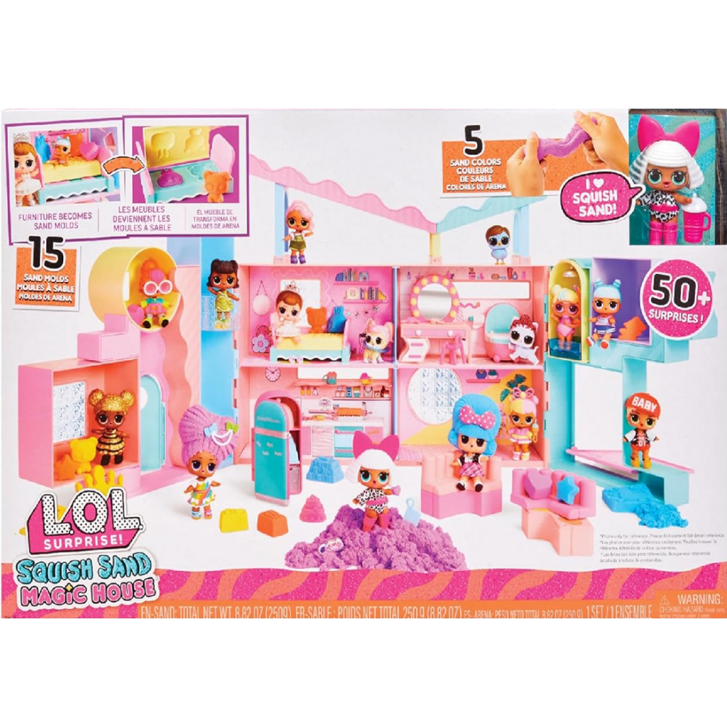 LOL Surprise Squish Sand Magic House with Tot Playset with Collectible ...