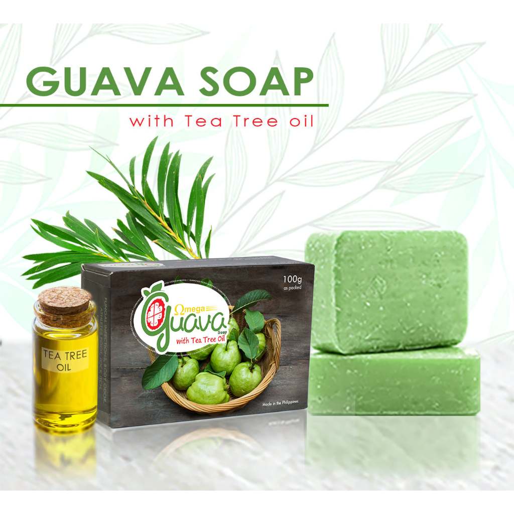 OMEGA GUAVA SOAP WITH TEA TREE OIL (ANTIBACTERIAL, ANTIFUNGAL ...