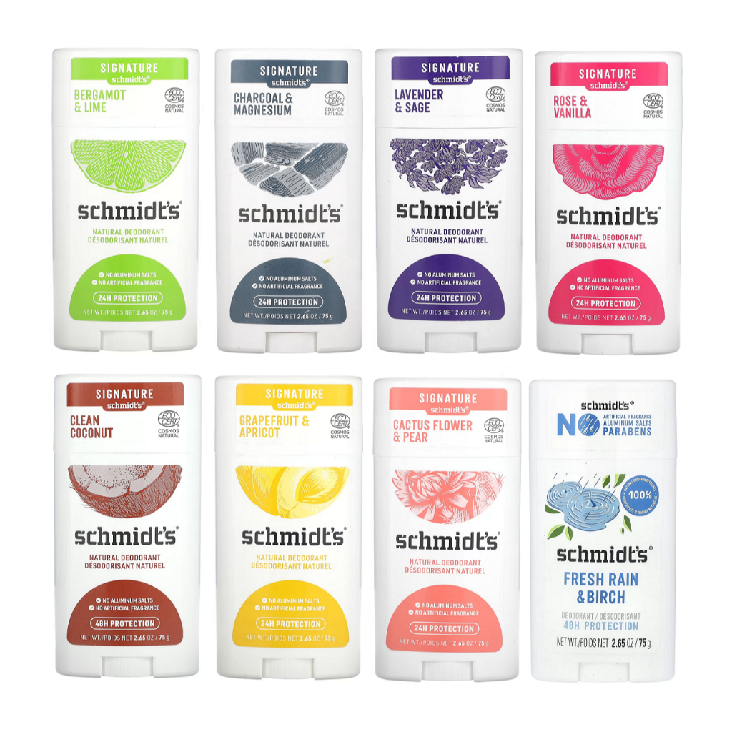 Schmidt's, Natural Deodorant, Charcoal + Magnesium Fragrance Free ...