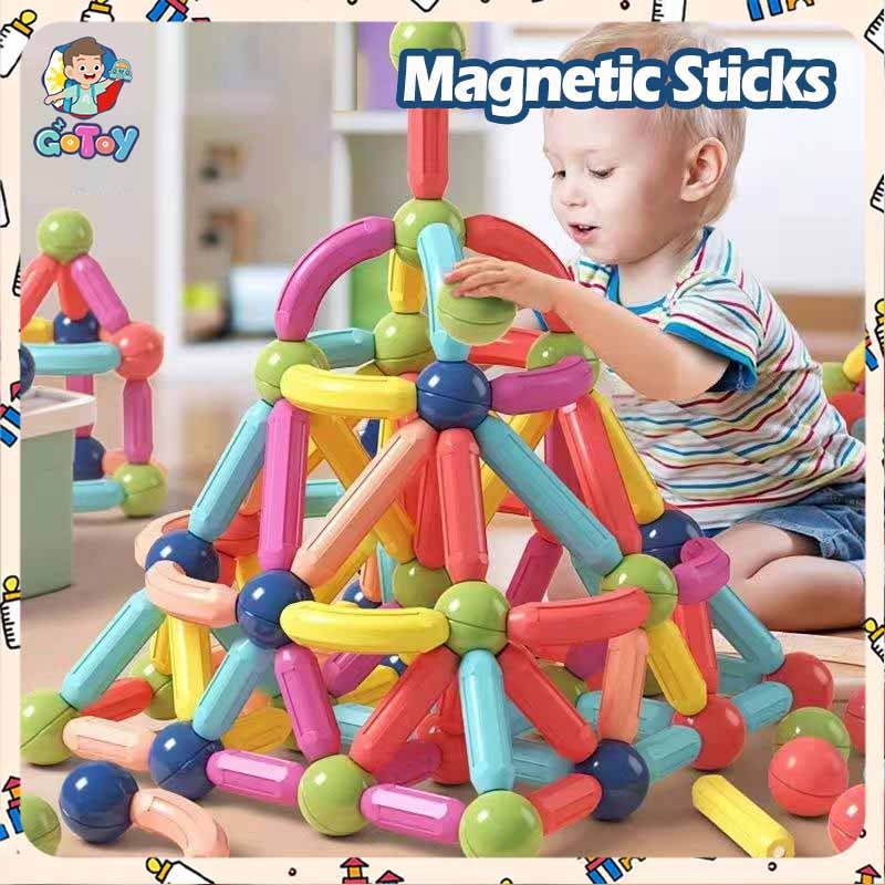 【COD】Magnetic 3D Stick Ball Building Blocks Educational Toy Kids ...
