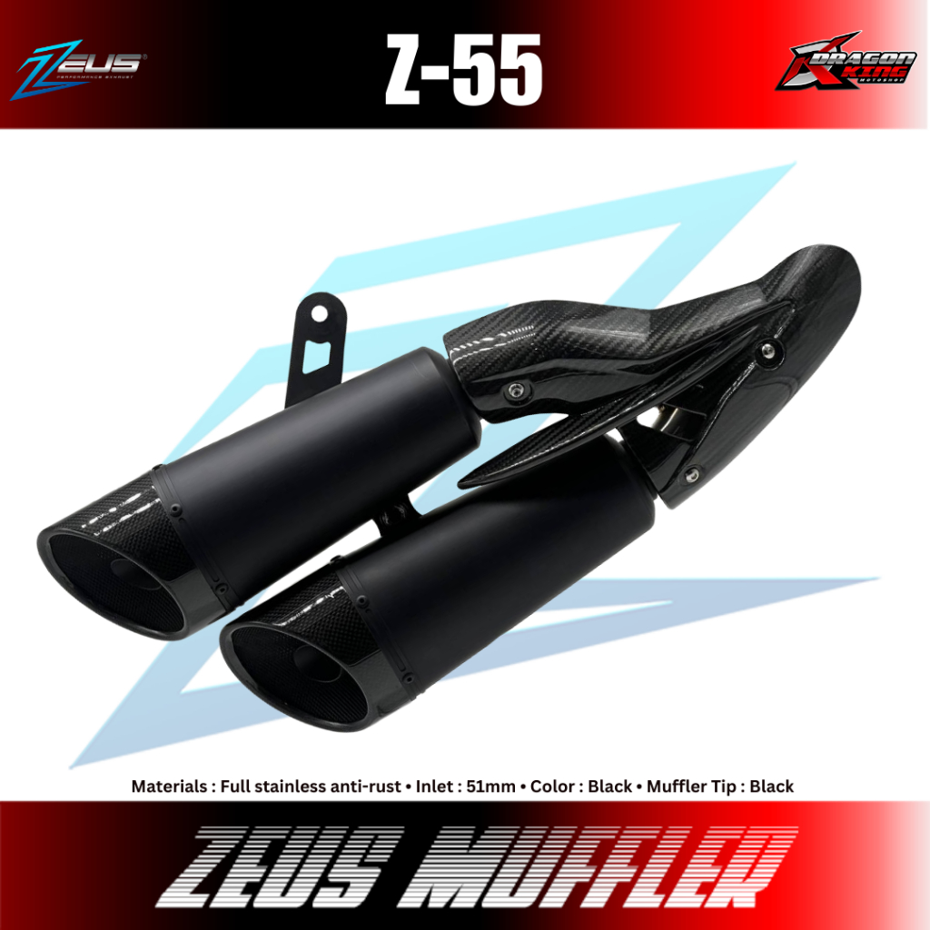 ZEUS Z55 PERFORMANCE EXHAUST (CANISTER ONLY) | Shopee Philippines