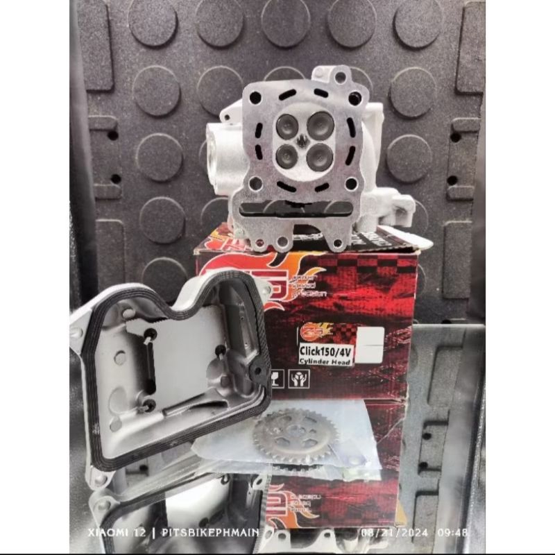Z5 CLICK 150 4 VALVE CYLINDER HEAD ASSY 4V 17/20 CLICK150 4VALVES ...