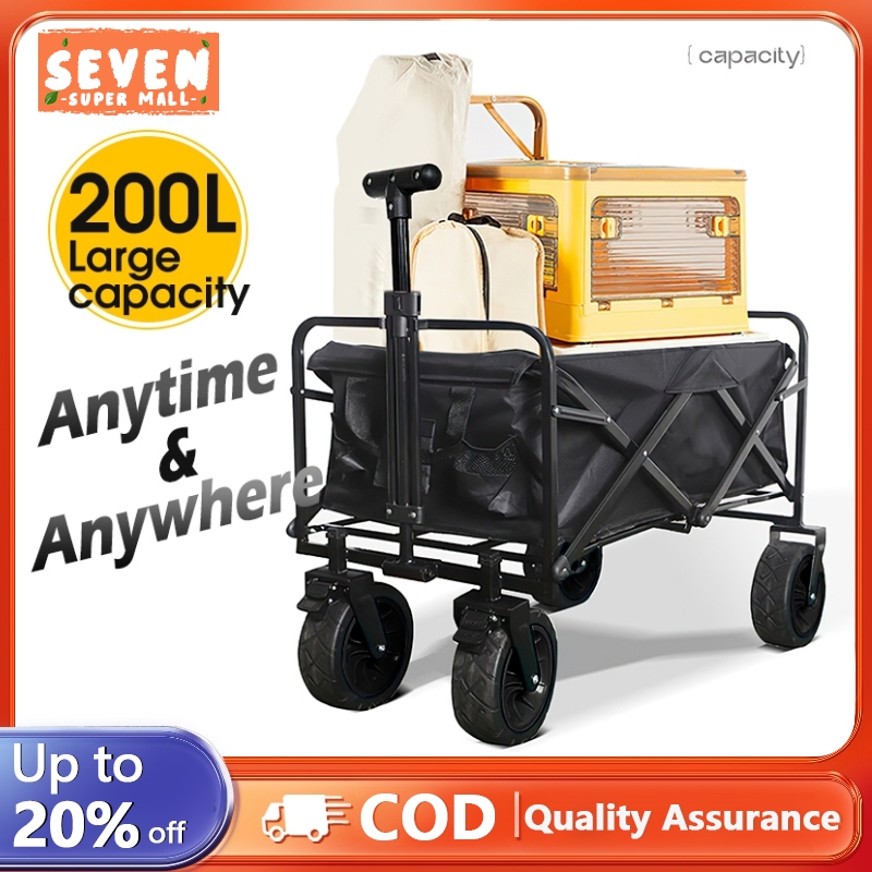 Outdoor trolley carts folding Beach Garden Camping Shopping Cart ...