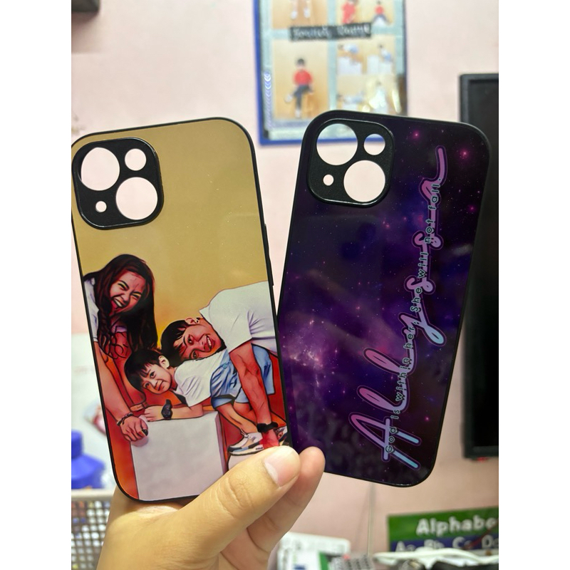 Customized cellphone case (black rubber case) | Shopee Philippines