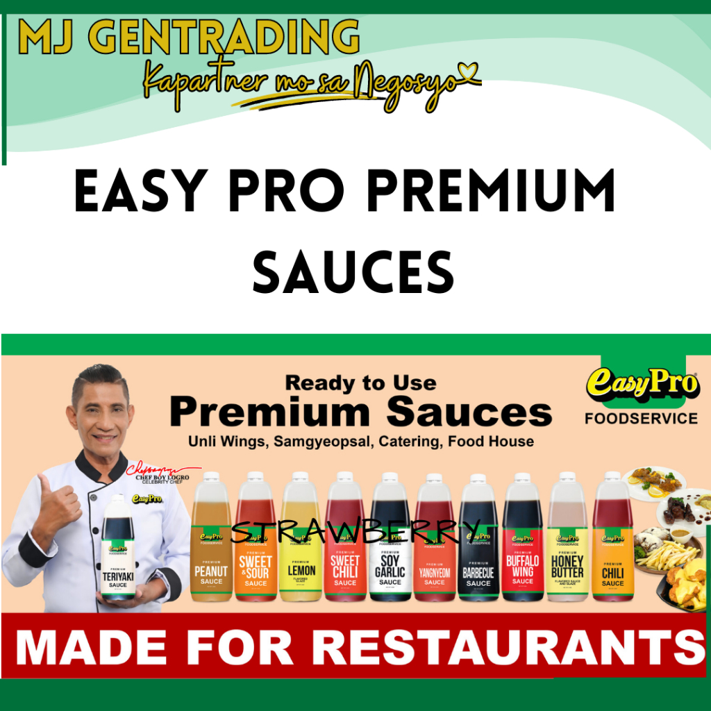 Easy Brand Sauces For Unli Wings 2.5kilo Gourmet Flavors for Restaurant Cafe SHP4 | Shopee ...