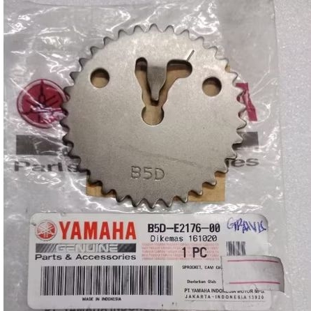 SPROCKET CAMSHAFT GEAR CHAIN YAMAHA MIO GRAVIS B5D-E2176-00 GENUINE ...
